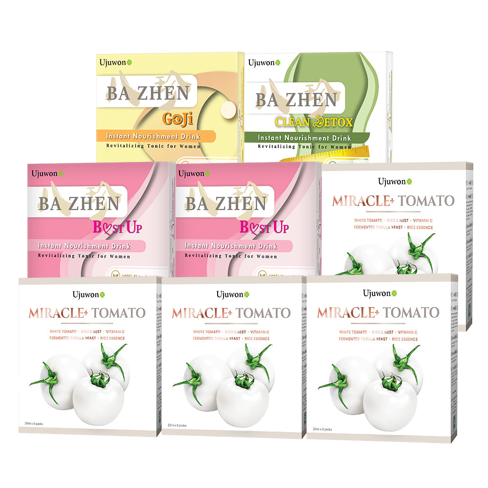 【Bundle of 8】Ujuwon Miracle+ Tomato Skin Booster 8s x 4 Boxes + B.ust